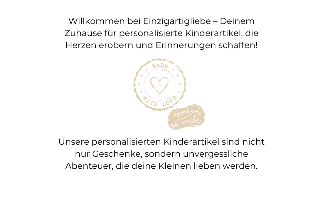 Personalisierte Babygeschenke mit Namen | EinzigartigLiebe.com – einzigartigliebe